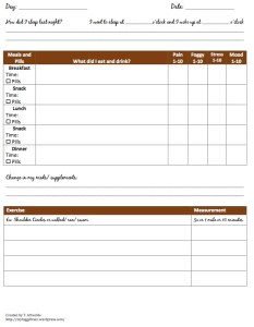 Track Your Progress: Fibro Journal Template – my foggy brain